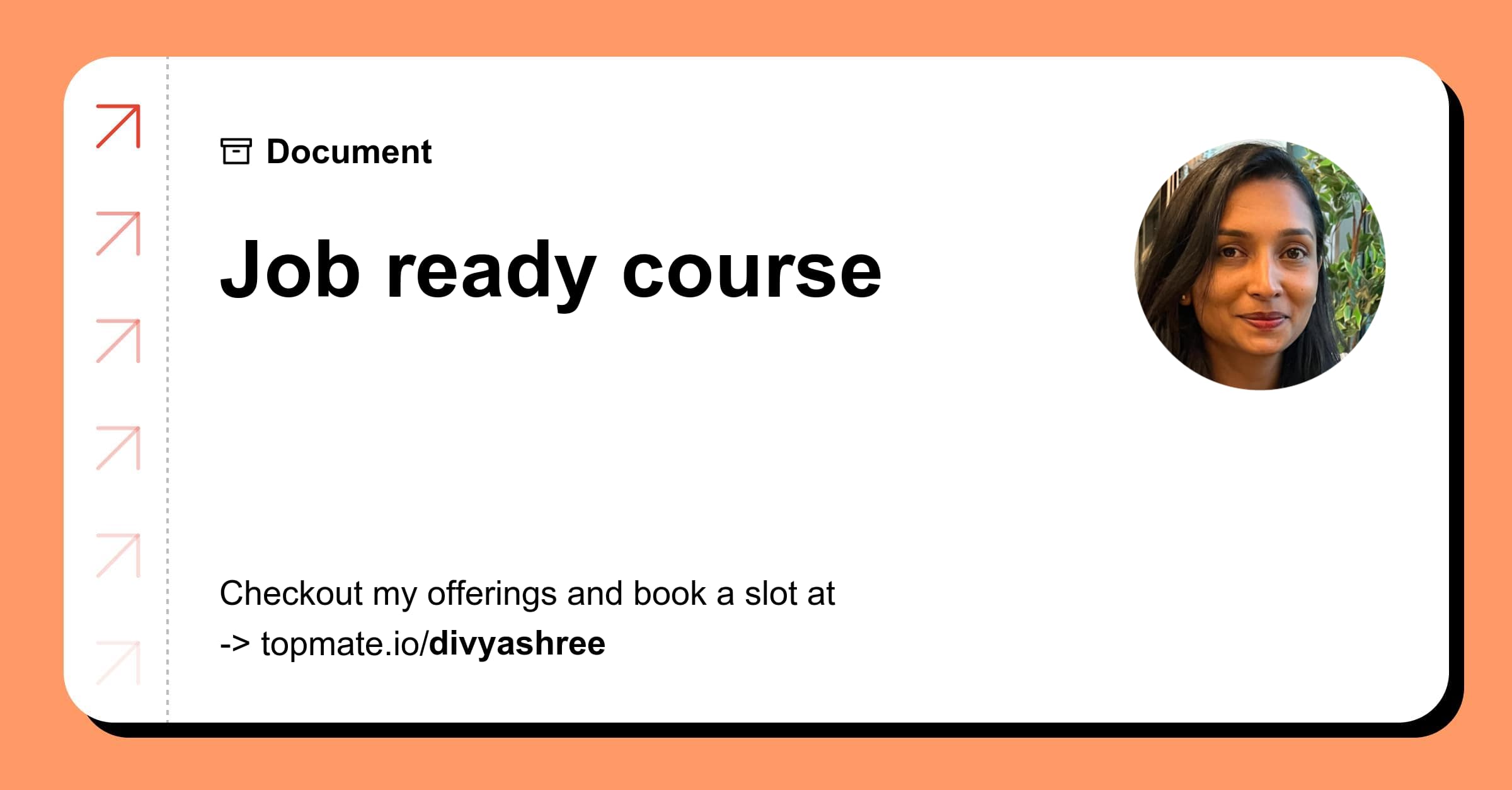 Job ready course with Divyashree